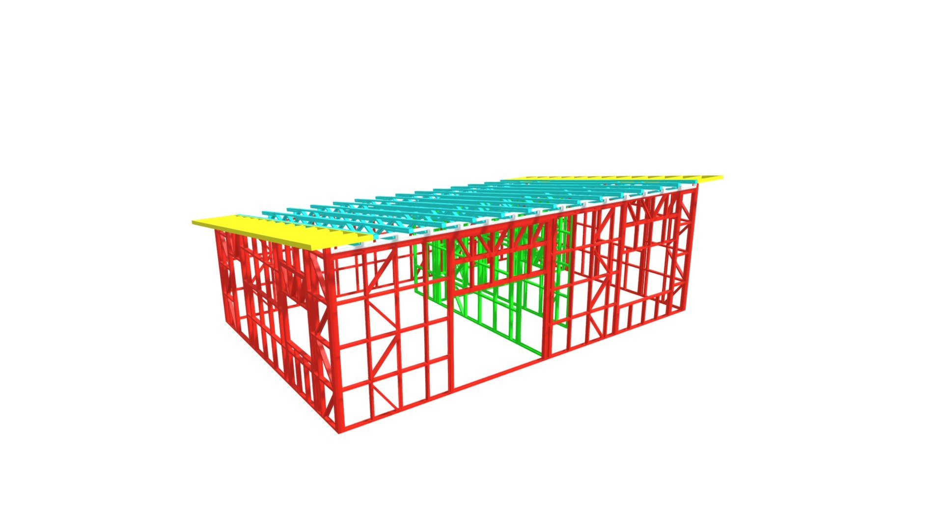 10x6.5m Minor Unit - 3D model by Steel Frames Direct & Go Tiny Frame ...