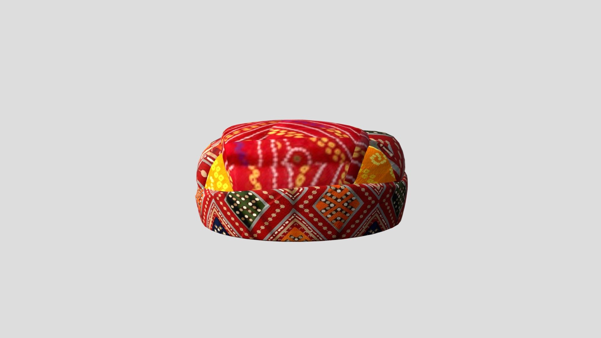 Rajasthani Pagadi - Buy Royalty Free 3D model by Shalu S Balan ...