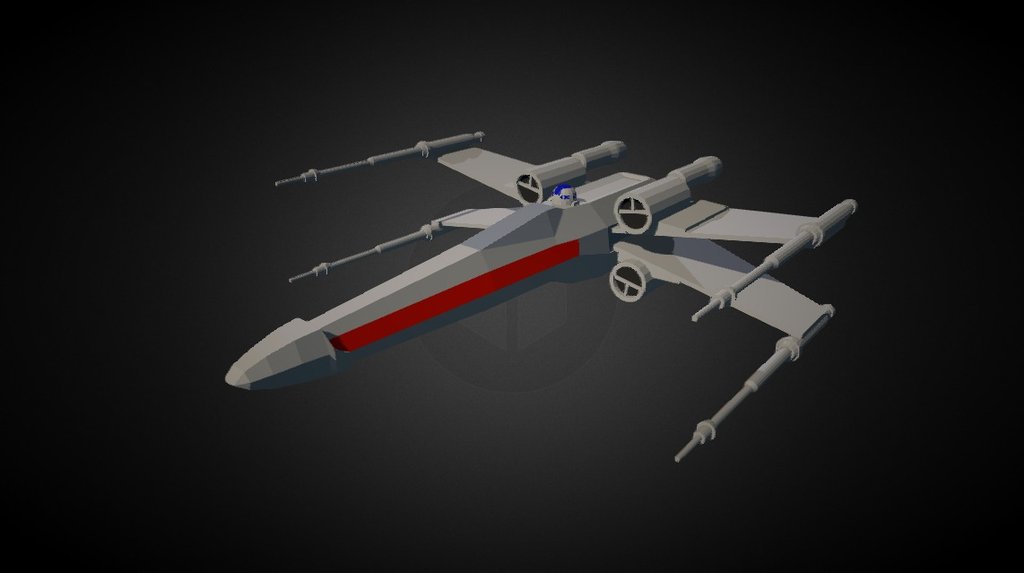 X-wing - 3D model by pasto [41edd3b] - Sketchfab