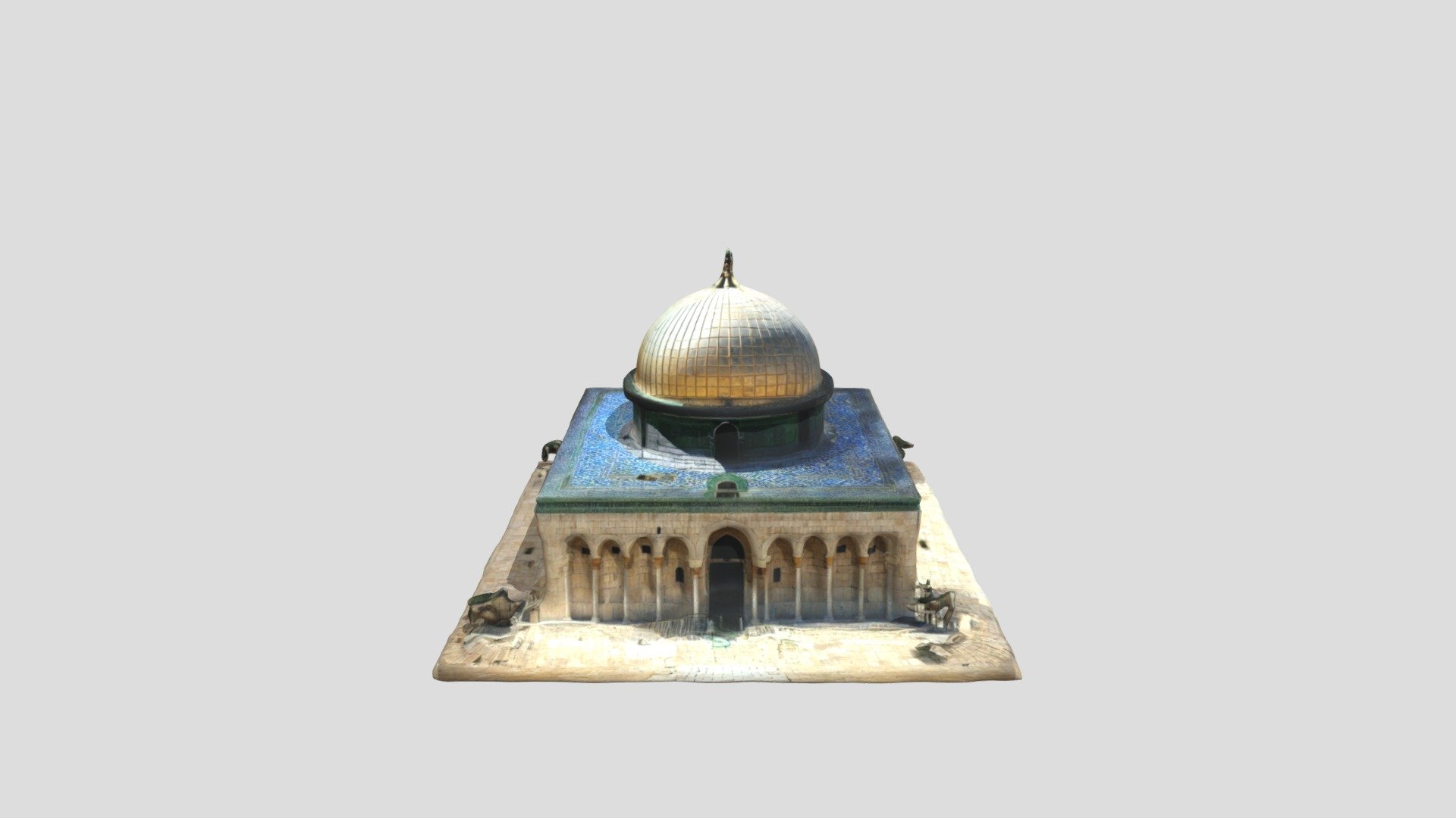 مسجد الاقصى - 3D model by kalghylyly0 [41eec57] - Sketchfab