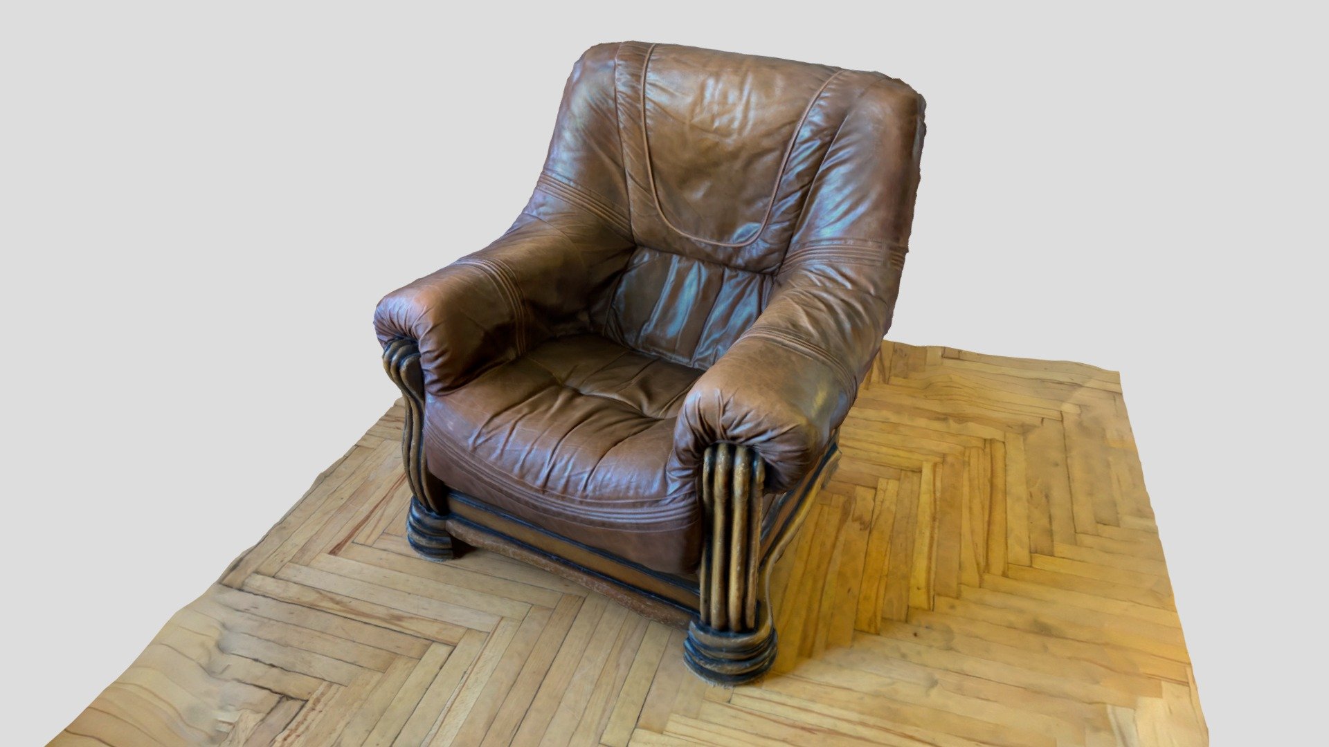 Old Soviet leather chair - Download Free 3D model by thuberchs [41ef754 ...