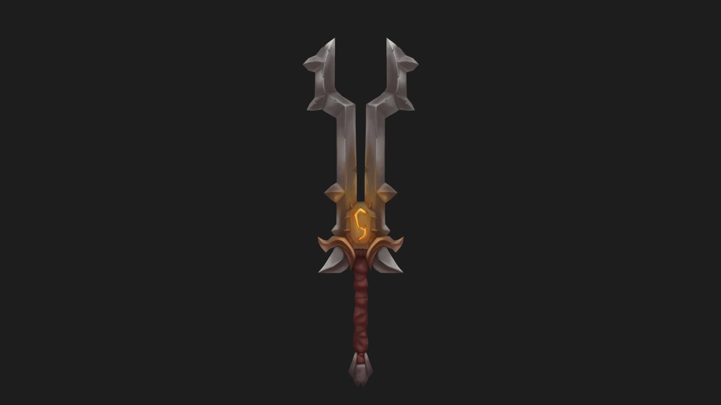 Hand Painted Double Sword - 3D model by klautier [41f0a07] - Sketchfab