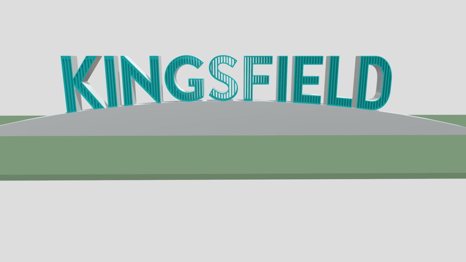 Kingsfield Sign - 3D model by brenton-tract [41f1e22] - Sketchfab