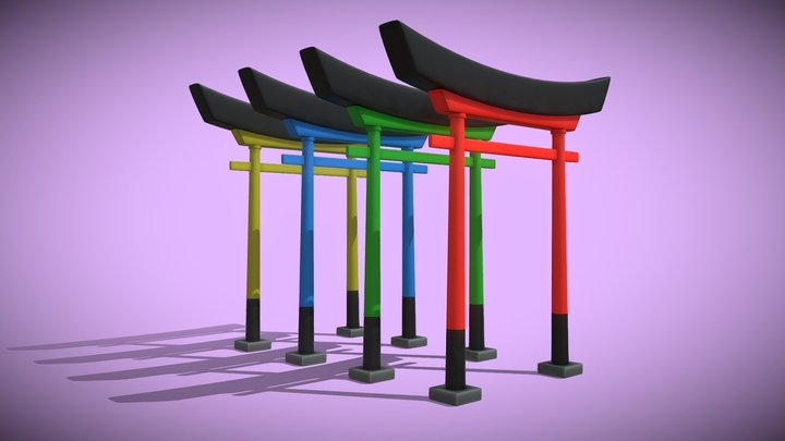 Temple-gate 3D models - Sketchfab