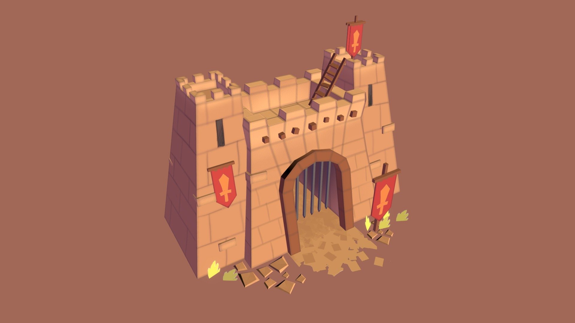 City Gates - 3D model by rmdkurnya [41f61d8] - Sketchfab