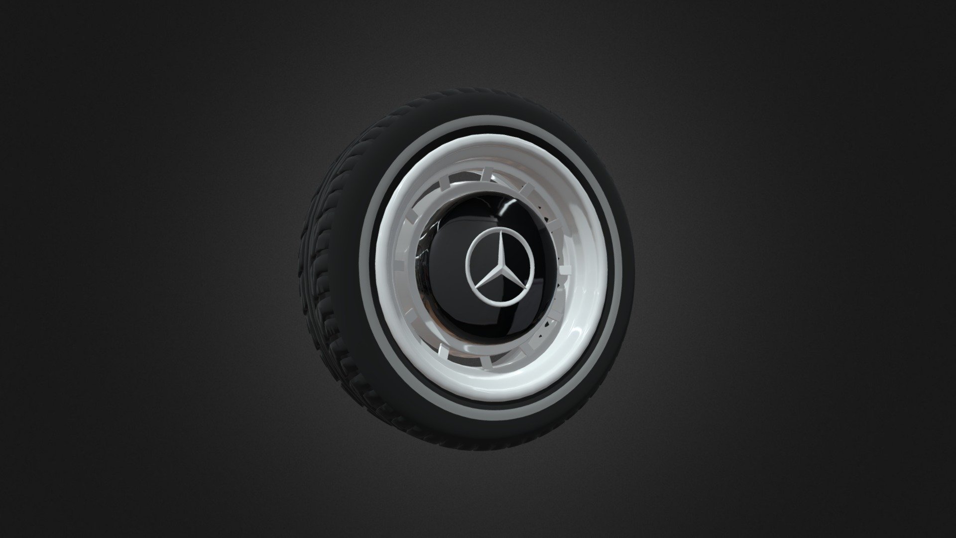 Mercedes Retro Wheel - Download Free 3D model by Jupiter (@jupiterus ...