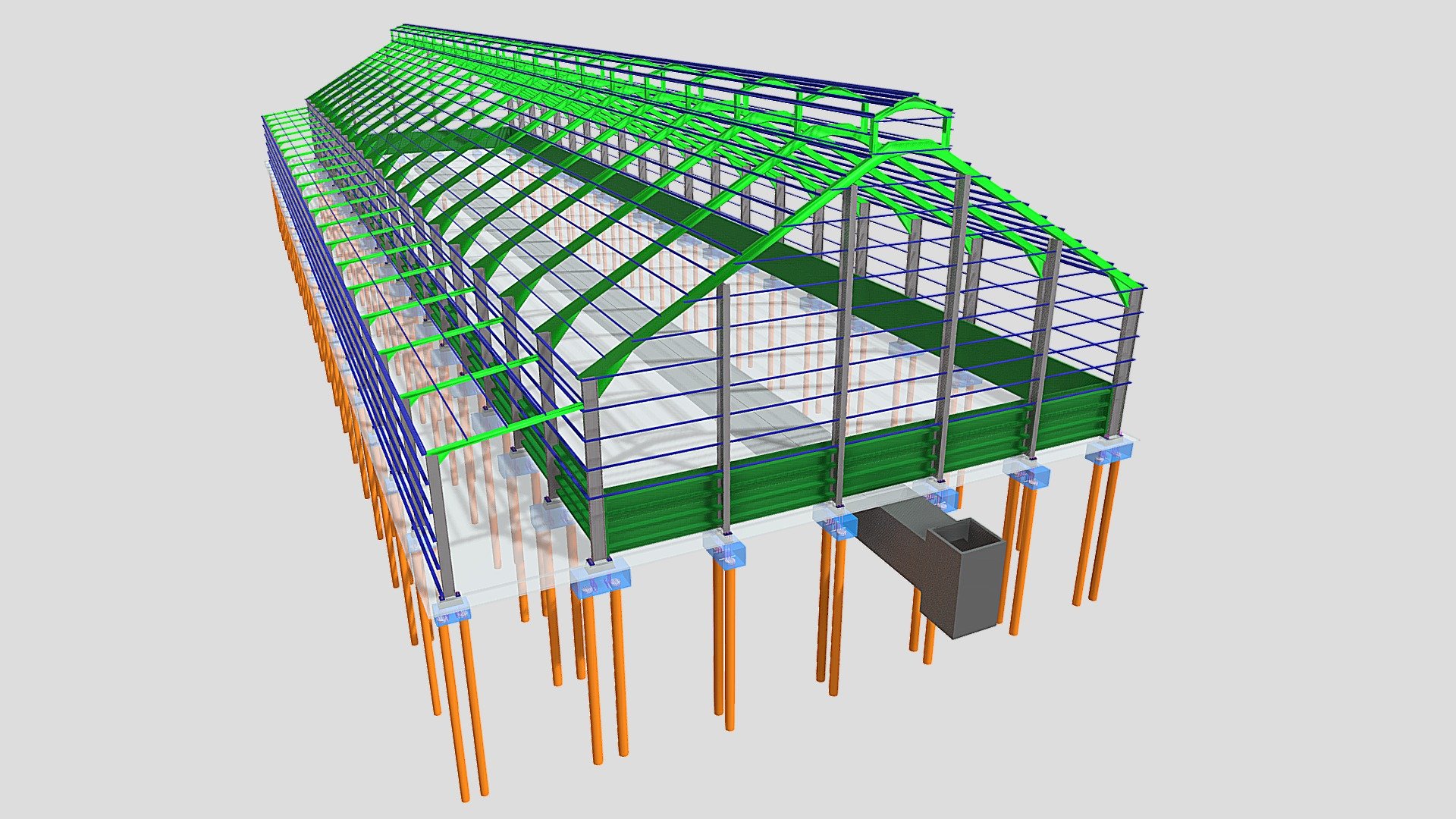 Silo Galpón - Ovetril Rev01 - 3D model by Eng. Matheus Herther ...