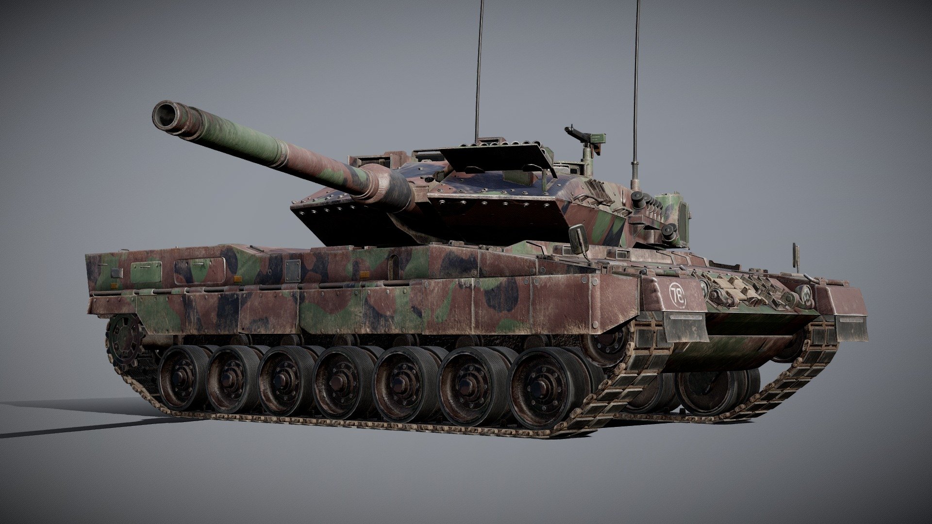 Leopard 2A7 Battle Tank - 3D model by Gerhald [41fb1d7] - Sketchfab