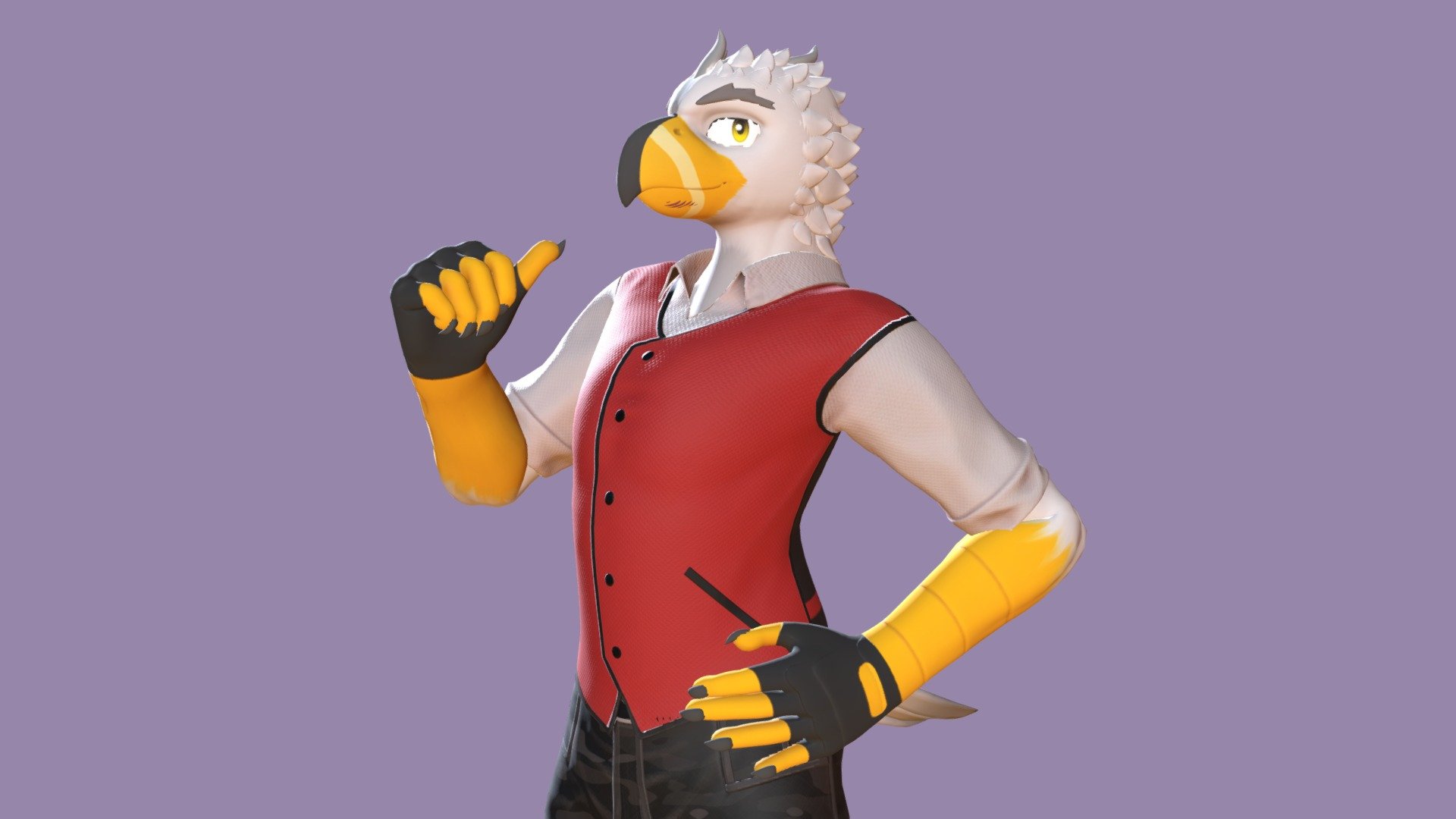 Simon the Eagle - 3D model by Ris (@vr_ris) [41fb925] - Sketchfab