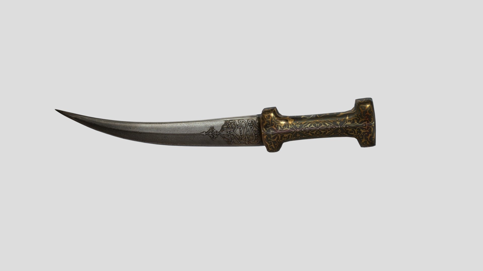 Majestic Islamic Dagger - 3D model by itskaito (@itskaito99) [41fd99b ...