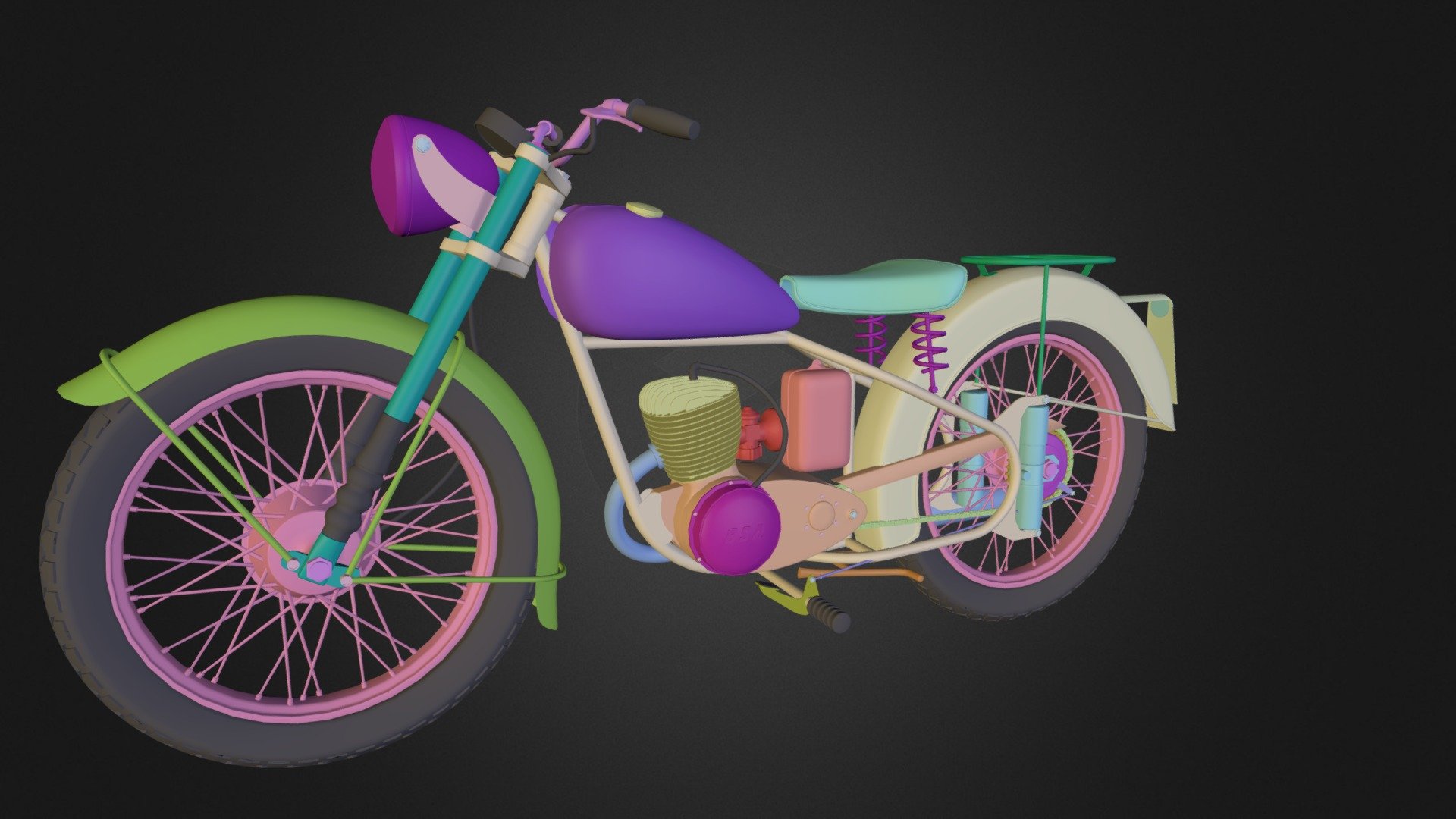 Bsa Bantamd1 Obj Rar Folder Zip 3d Model By Matt Connors Mseydel