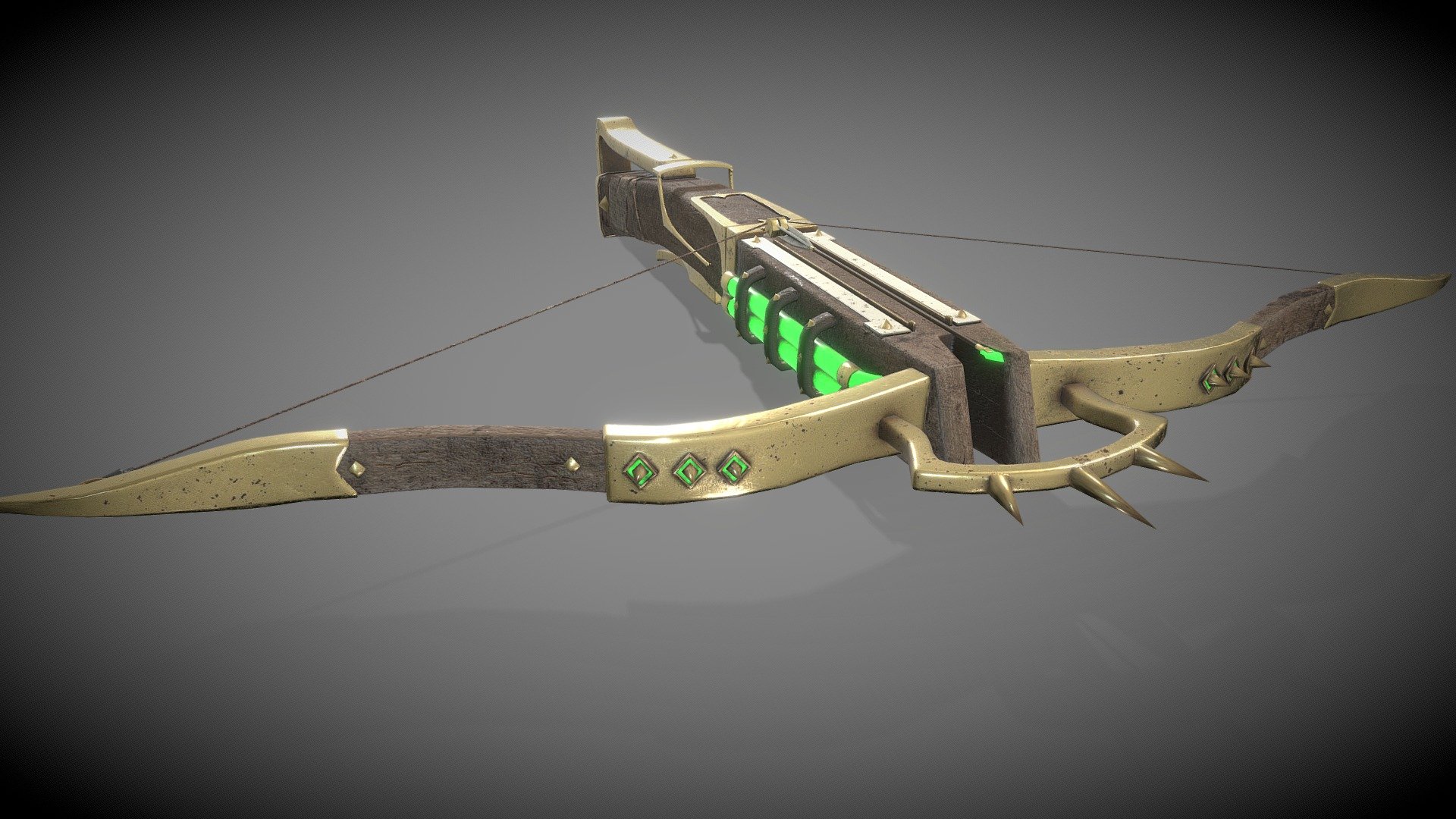 Toxic Crossbow - 3D model by haleygoligoski [42030a6] - Sketchfab