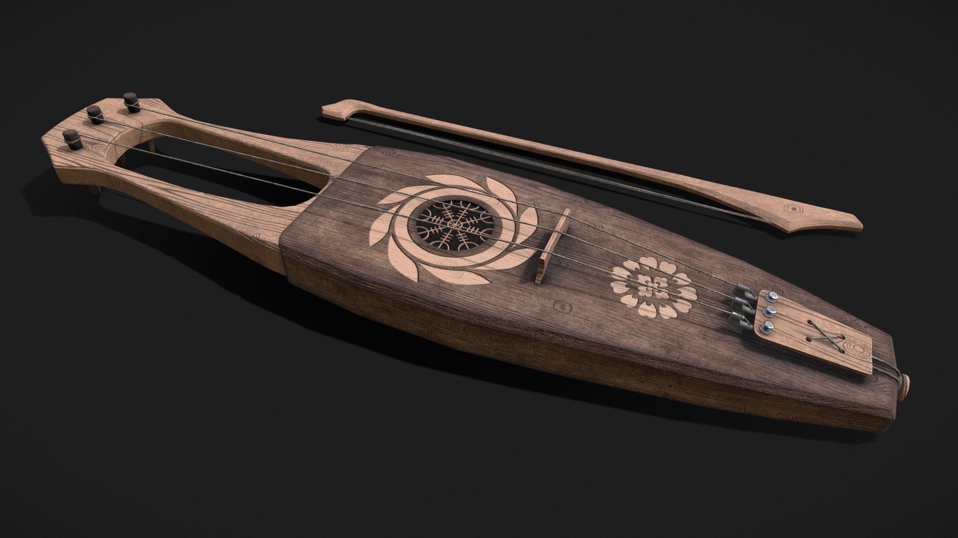 Nordic Jouhikko Insturment - Buy Royalty Free 3D model by ...