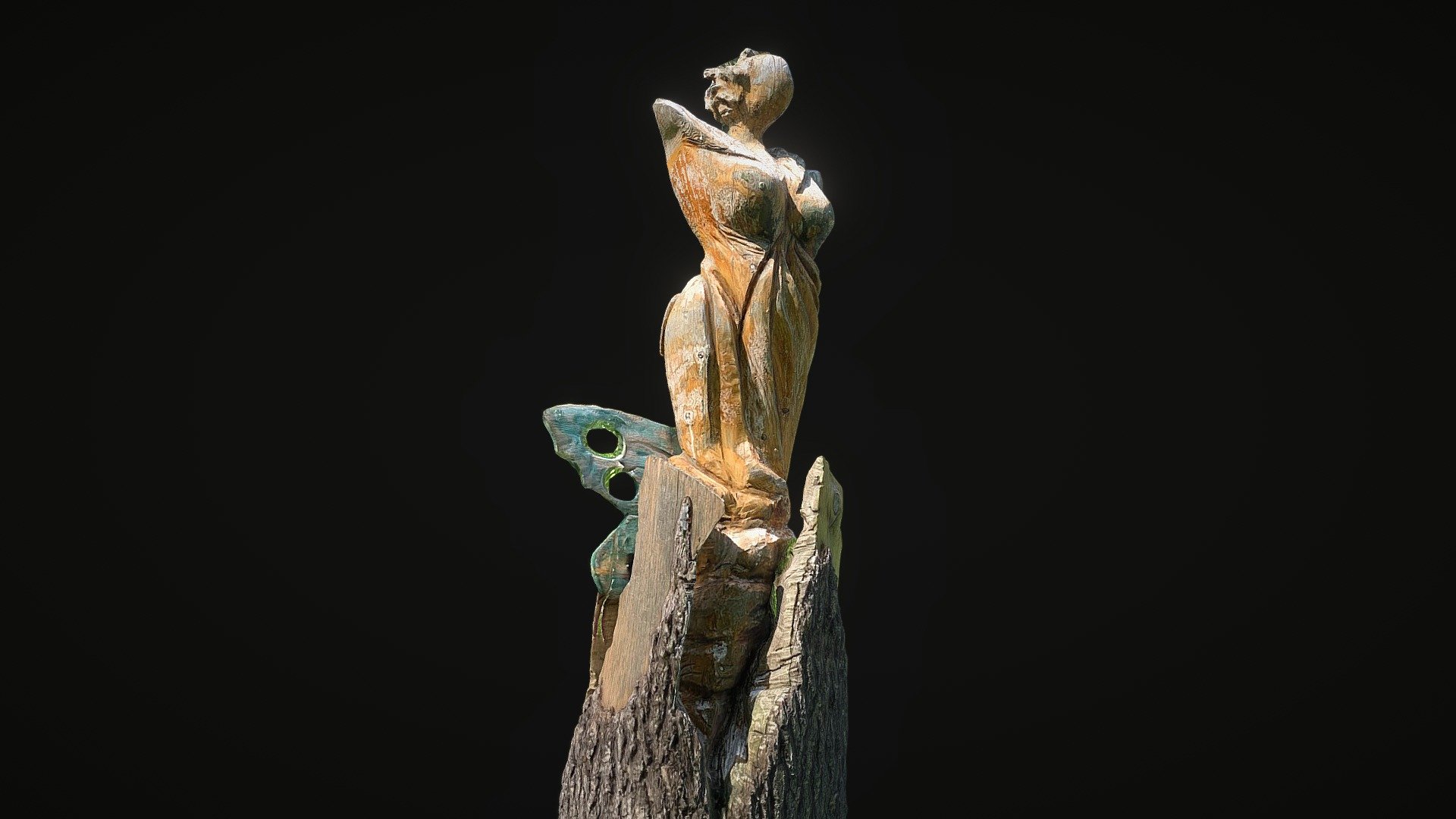 Wooden statue Photogrammetry - 3D model by Cinquez [4208471] - Sketchfab