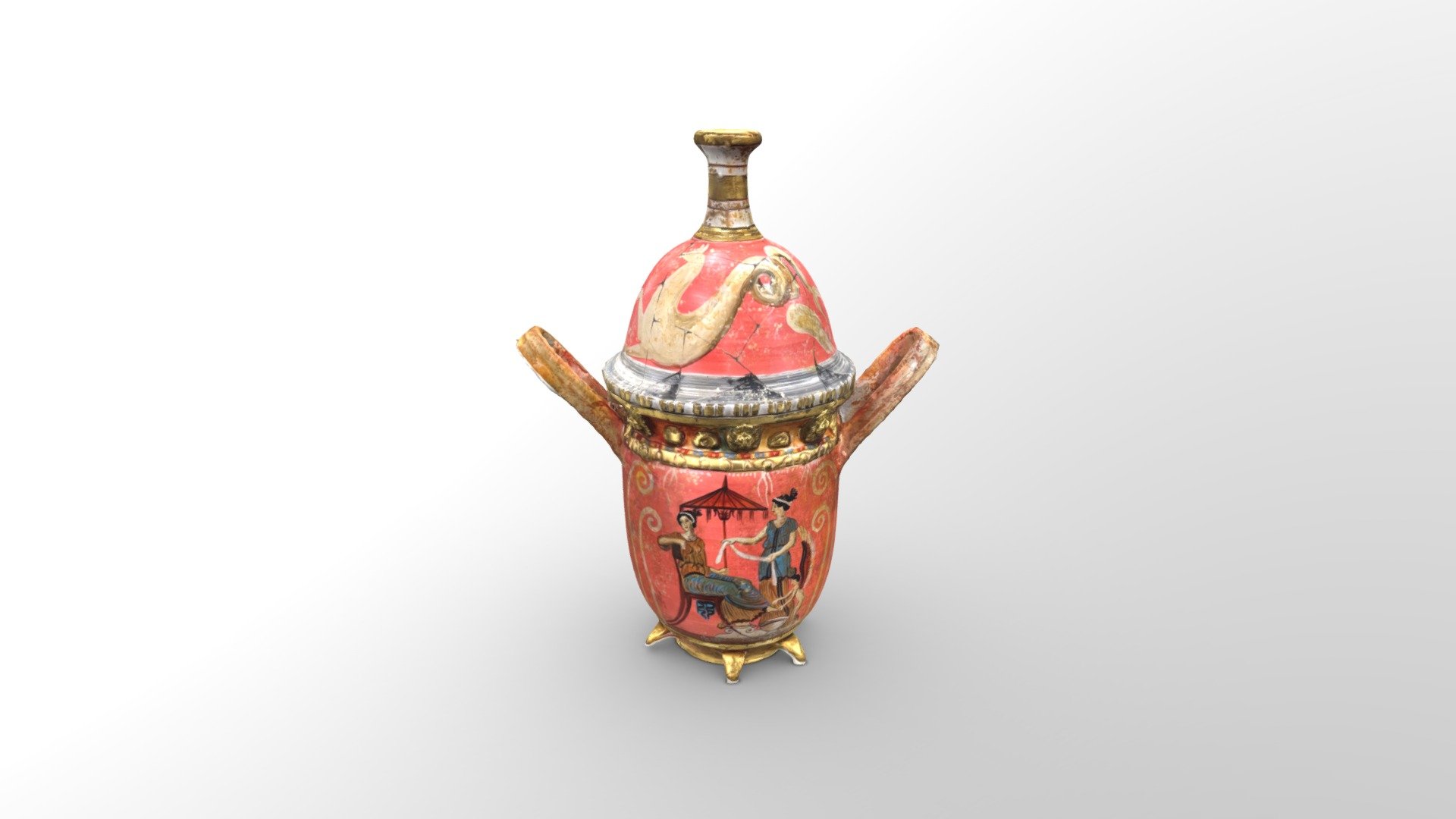 44 - Centuripe (Sicilian) Funerary Vase - Download Free 3D model by ...
