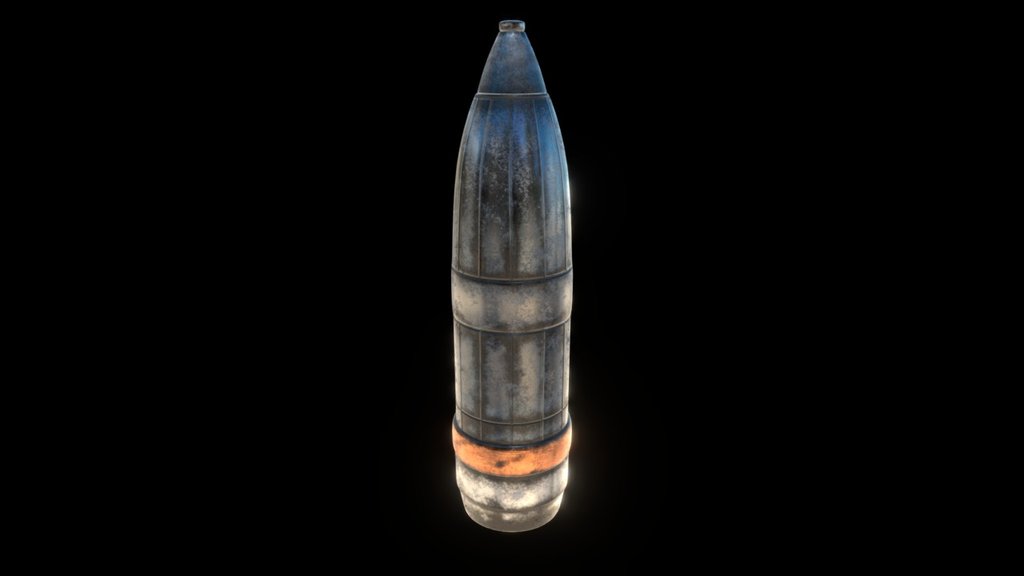 45mm AA Shell - Download Free 3D model by smokingbill [420b731] - Sketchfab