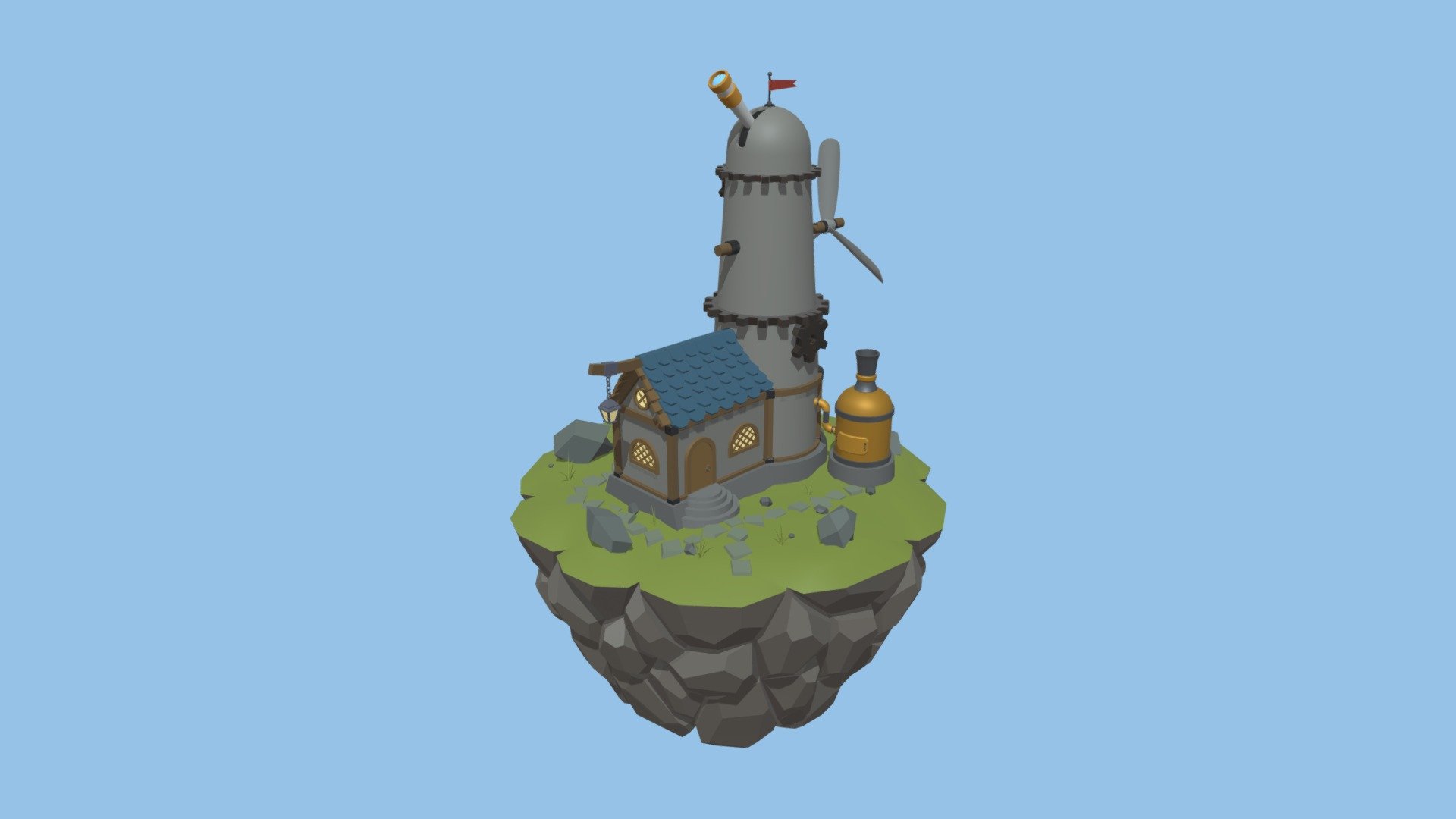 Flying_Observatory (W.I.P.) - 3D model by Chizh_Strizh (@Vlad_Chizhik ...