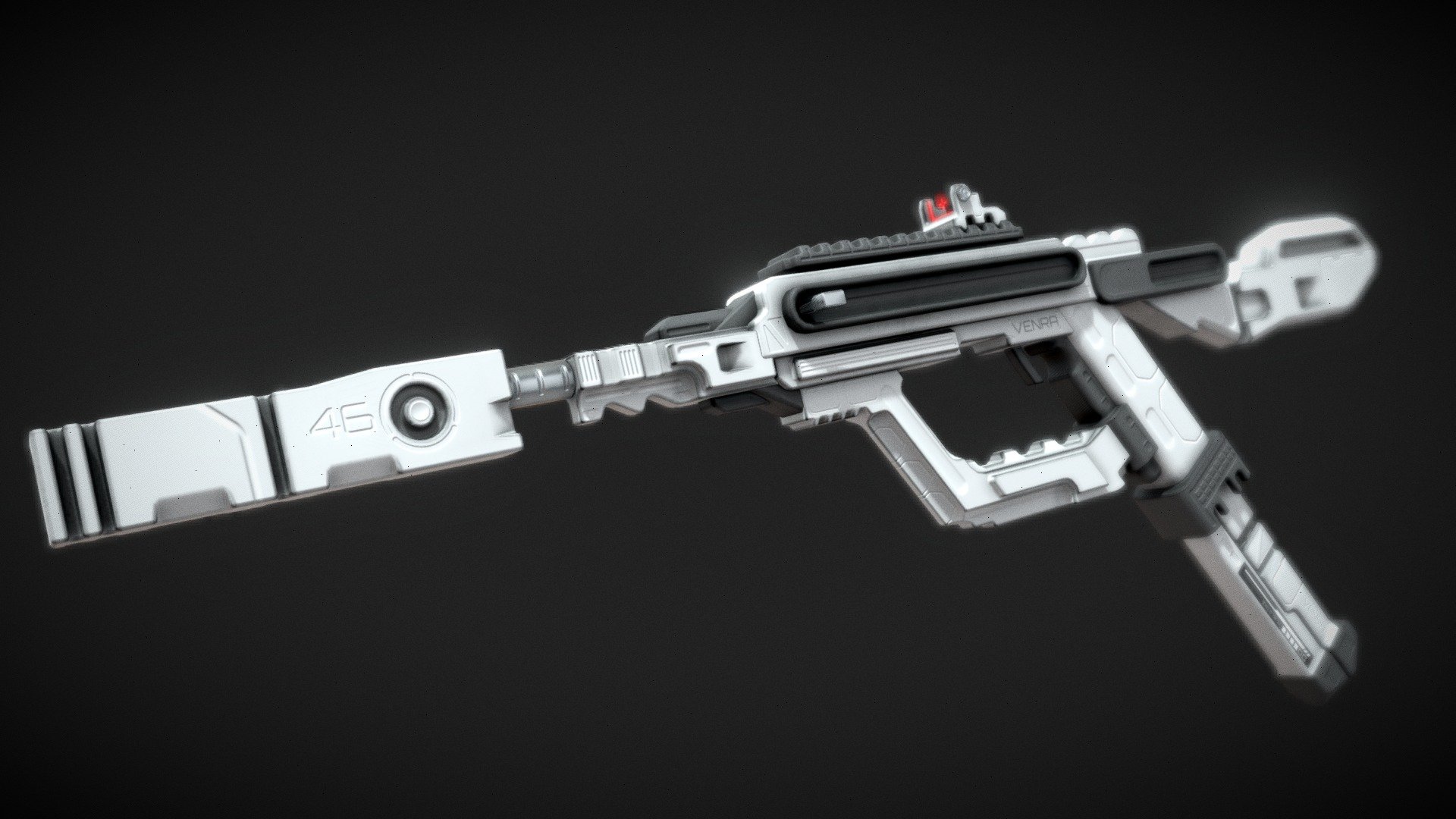 Sci-fi Gun(Venra-46) - Download Free 3D model by JazOone [420f3b4 ...