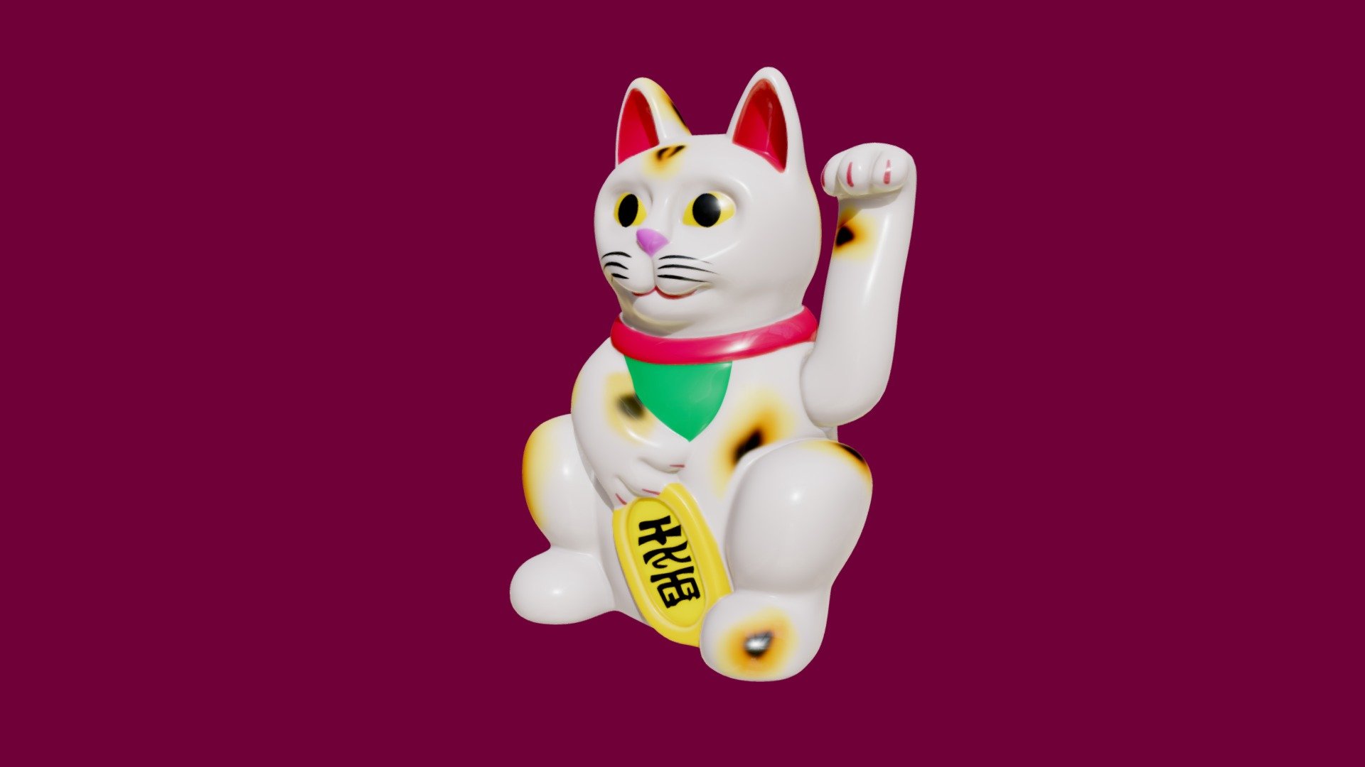 Lucky Cat - Maneki-neko, WIP - Download Free 3D model by betalars ...