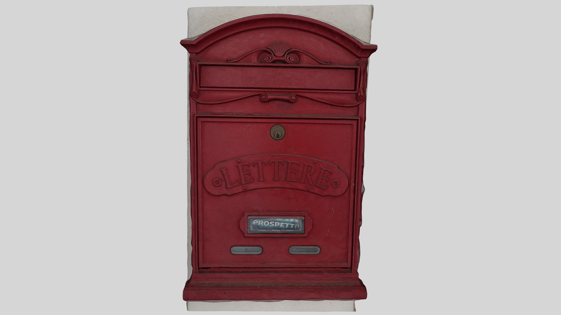 Scan of a Red Letterbox - Letter Box - Buy Royalty Free 3D model by ...