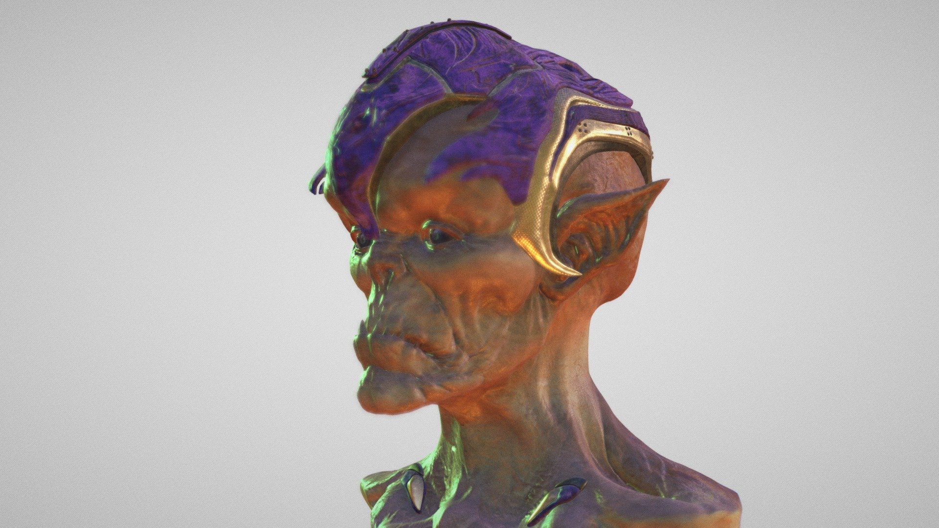 Ancient Alien (Low Poly Version) - 3D model by nazar.iy (@nazar25 ...