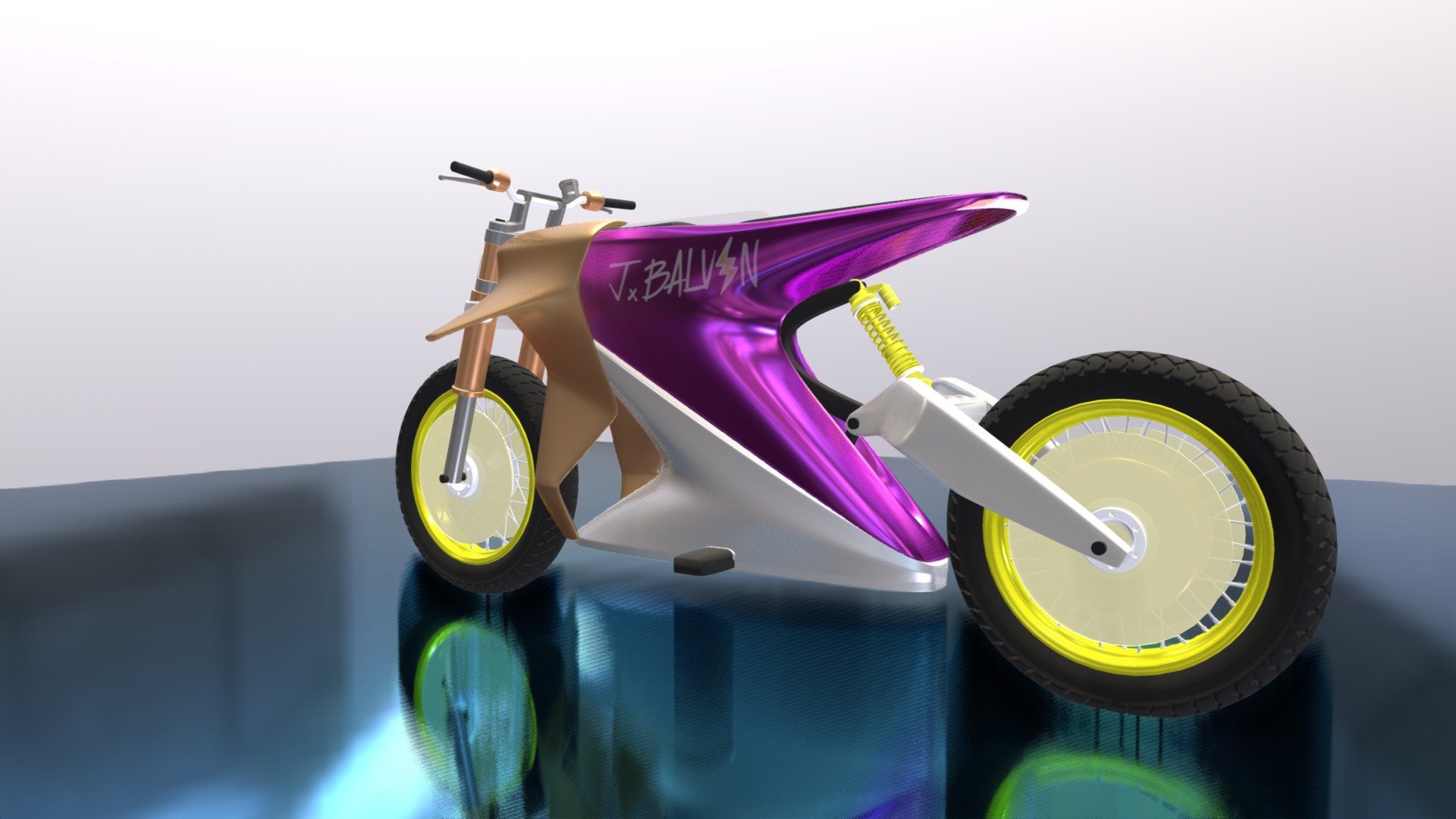 Hero X J Balvin Concept Bike - 3D model by Aritra Mukherjee (@1a2r3i ...