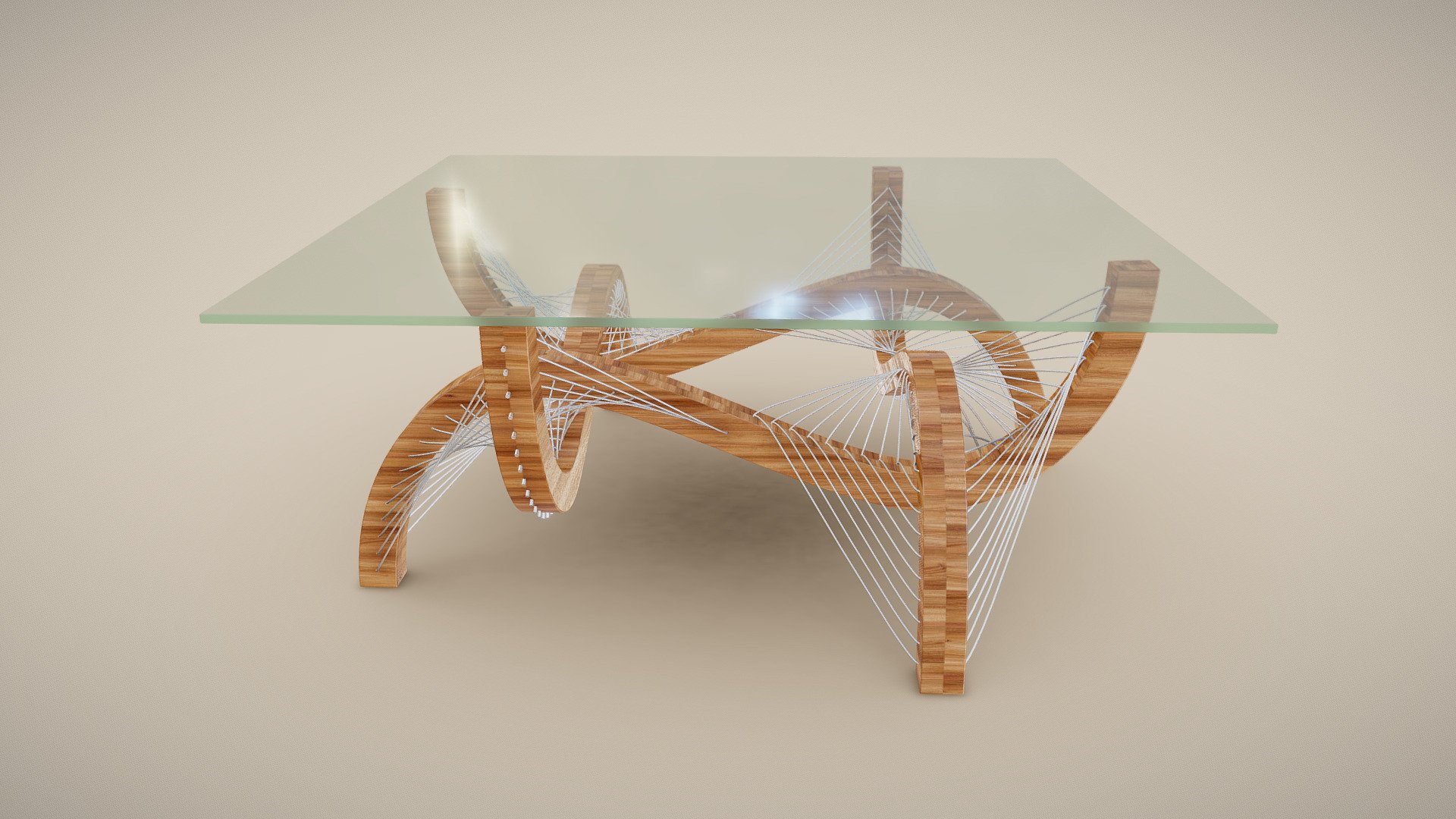 Contour Coffee Table - Buy Royalty Free 3D model by romullus [4219916 ...