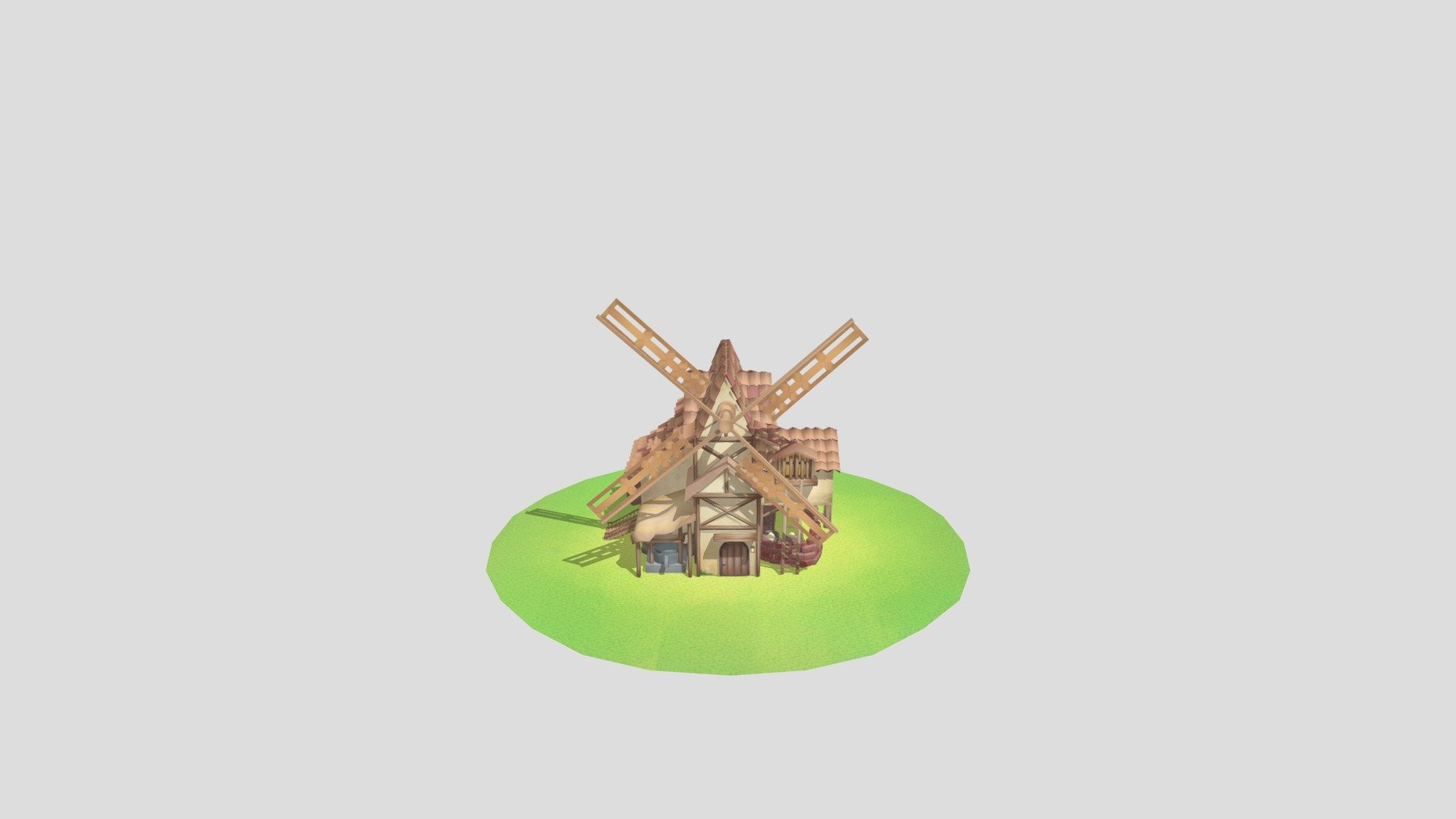 Windmill - 3D model by RAYKT (@RaykenTeA) [421ad6a] - Sketchfab