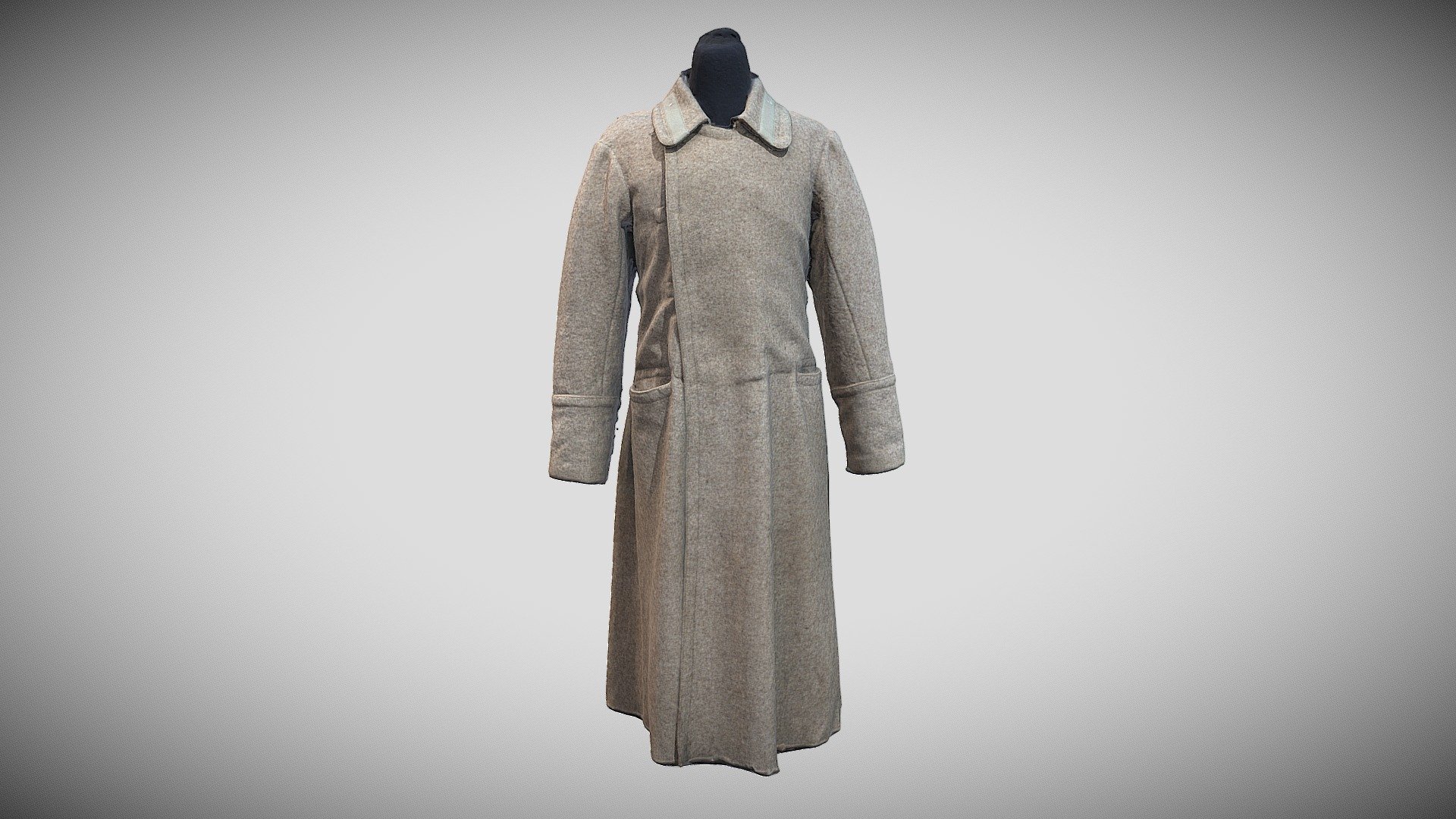 Venäläinen sotilasmantteli, Russian overcoat. - 3D model by Vapriikki ...