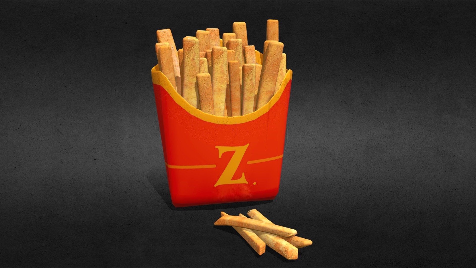 French Fries 3D Model [ Znanye ] - 3D model by znanye_studio [421eadc ...