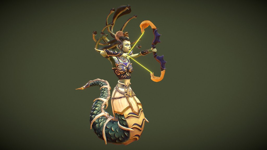 Gorgon-Mermaid - A 3D model collection by WaffleRacer - Sketchfab
