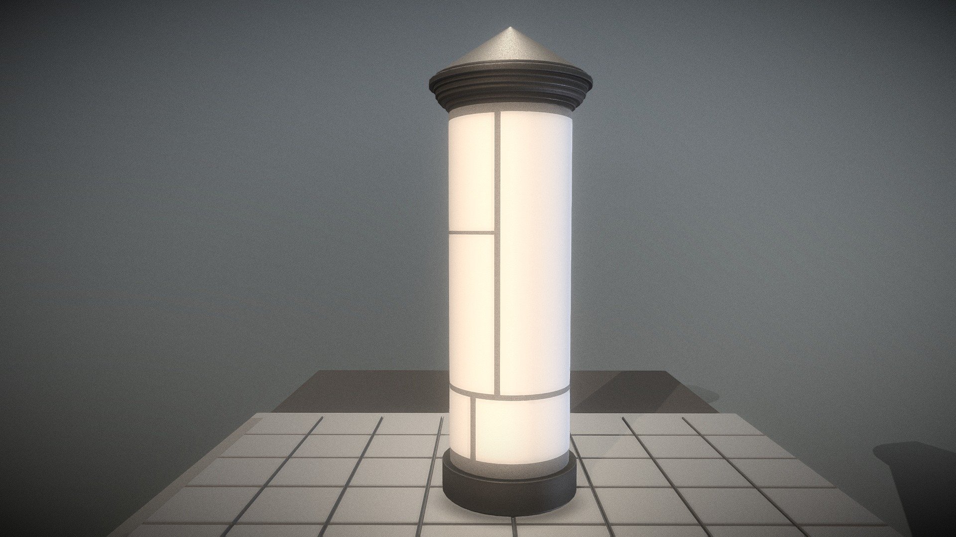Classic Advertising Pillar Version 7 (Low-Poly) - Buy Royalty Free 3D ...