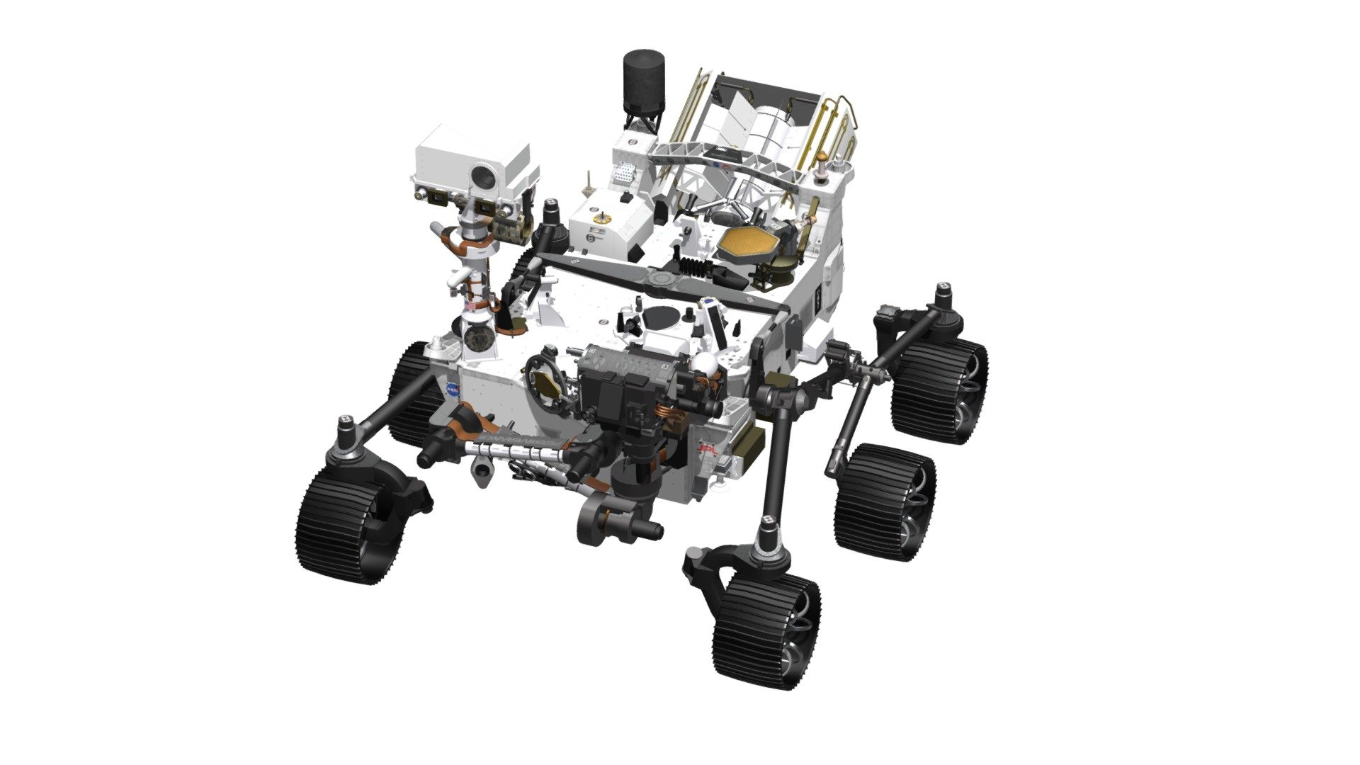 Perseverance Model - Download Free 3D model by Mastcam-Z [42250bf ...