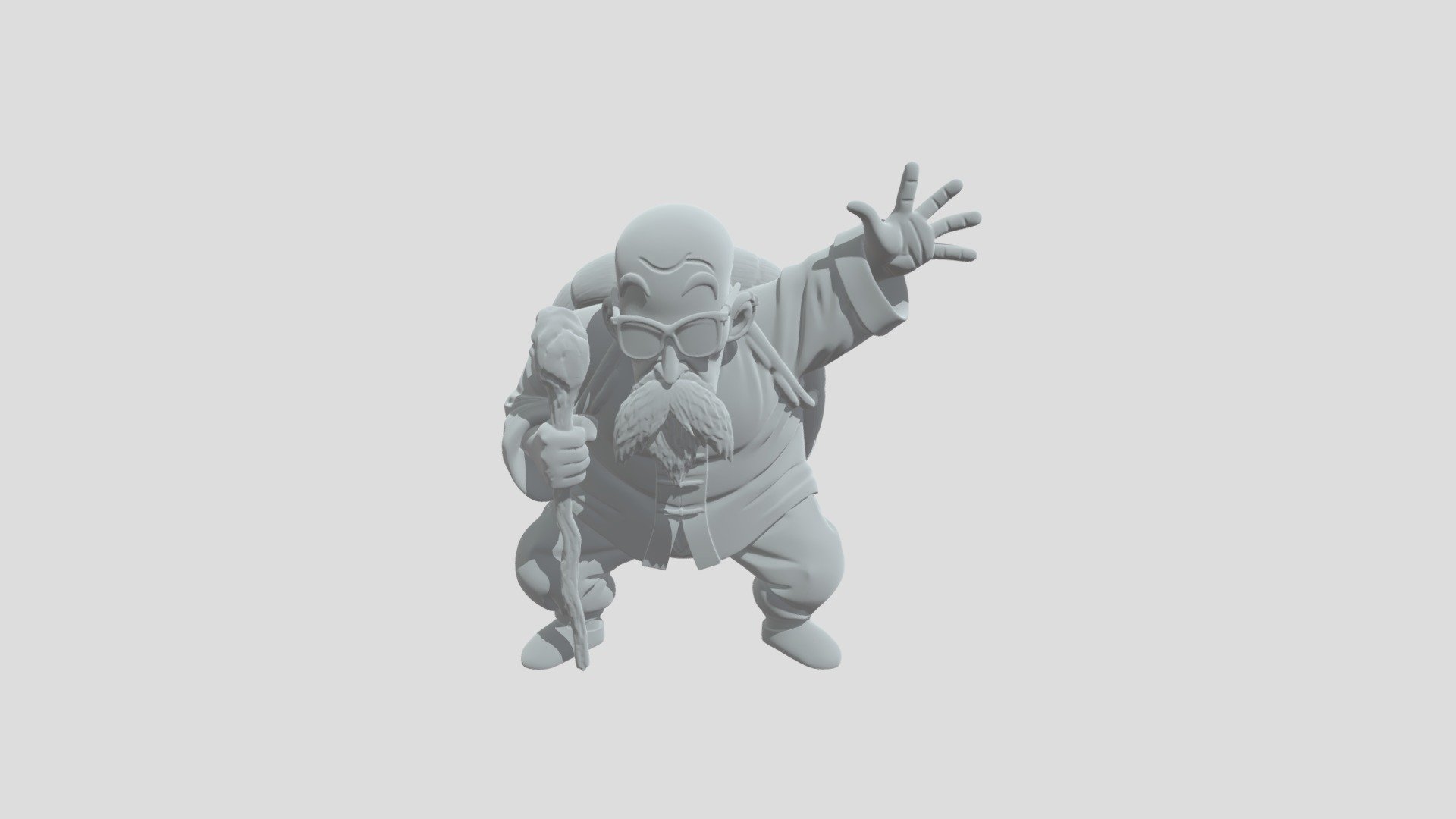 Master Roshi Figurine - 3D model by shnitshow [42263c1] - Sketchfab