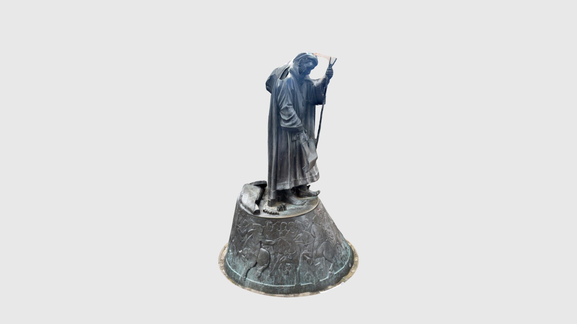 Chaucer Statue in Canterbury - Download Free 3D model by prototypesteve ...