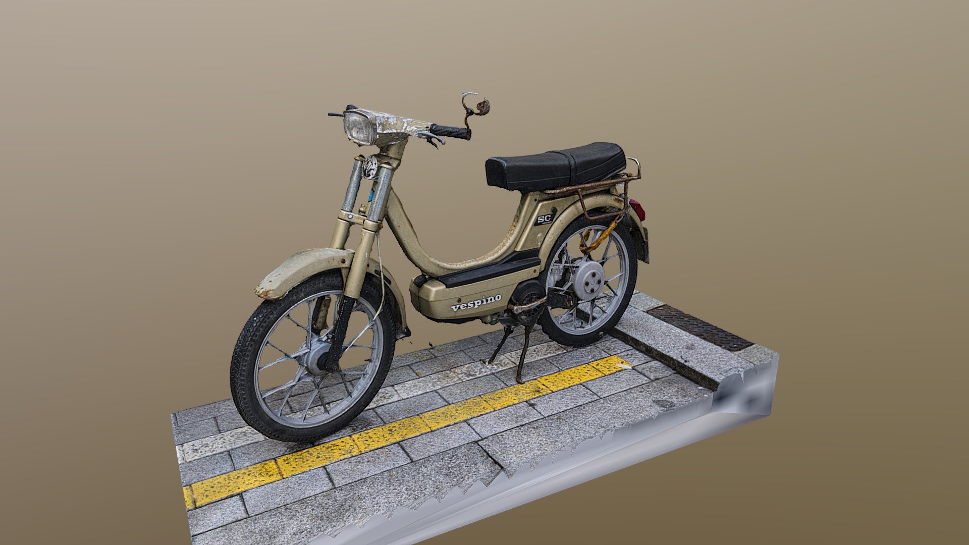Rusty Vespino motorcycle raw scan - Buy Royalty Free 3D model by Miguel ...