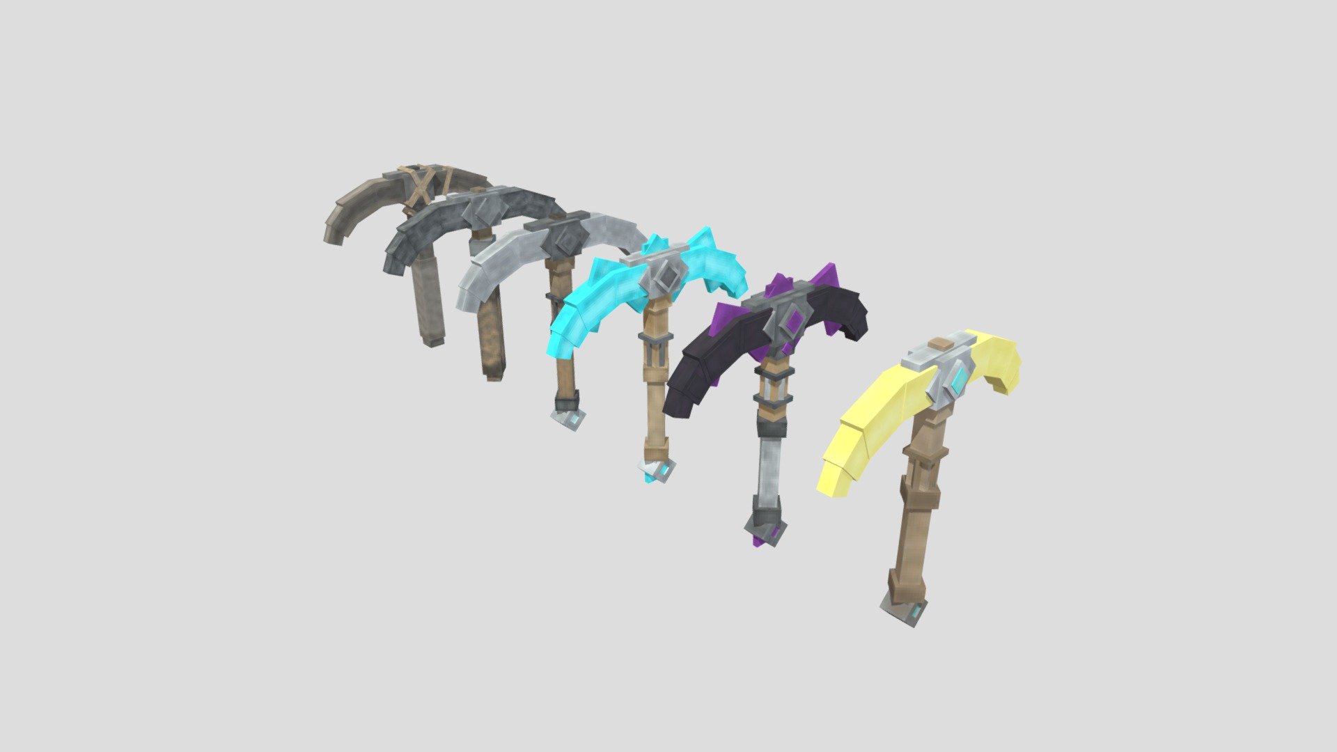 Pickaxes - 3D model by Nero (@NIneroIN) [4228975] - Sketchfab