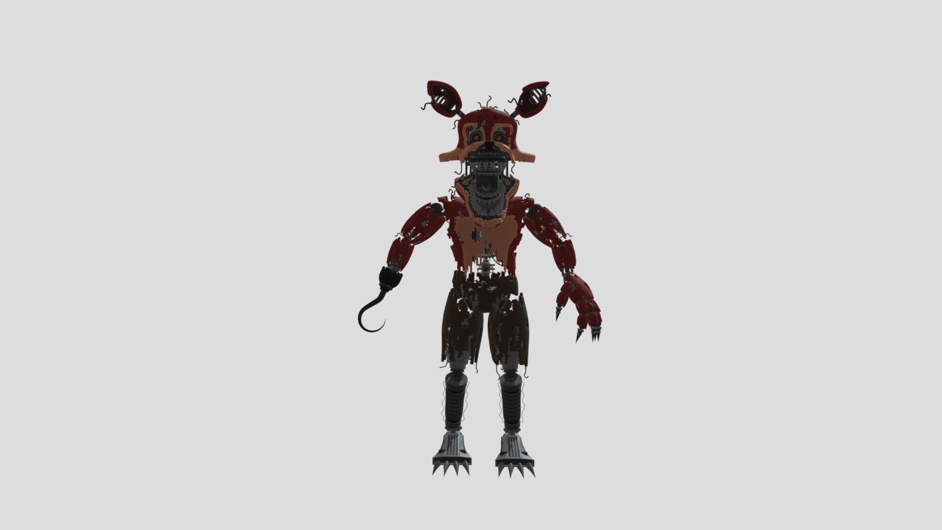 nightmare foxy - Download Free 3D model by dwall8611 [422948d] - Sketchfab