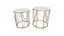 Tilly Set Of 2 Side Tables Gold & White - A11994 - Download Free 3D ...