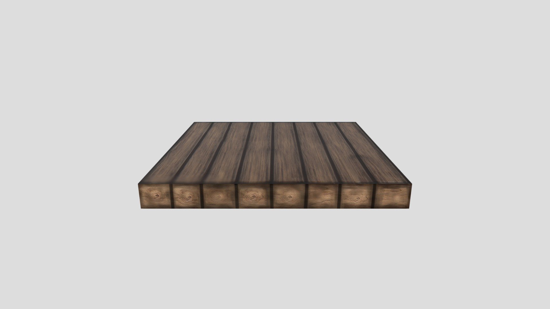 low poly - wood set 1 - floor panel - 3D model by trokardian [422d709 ...