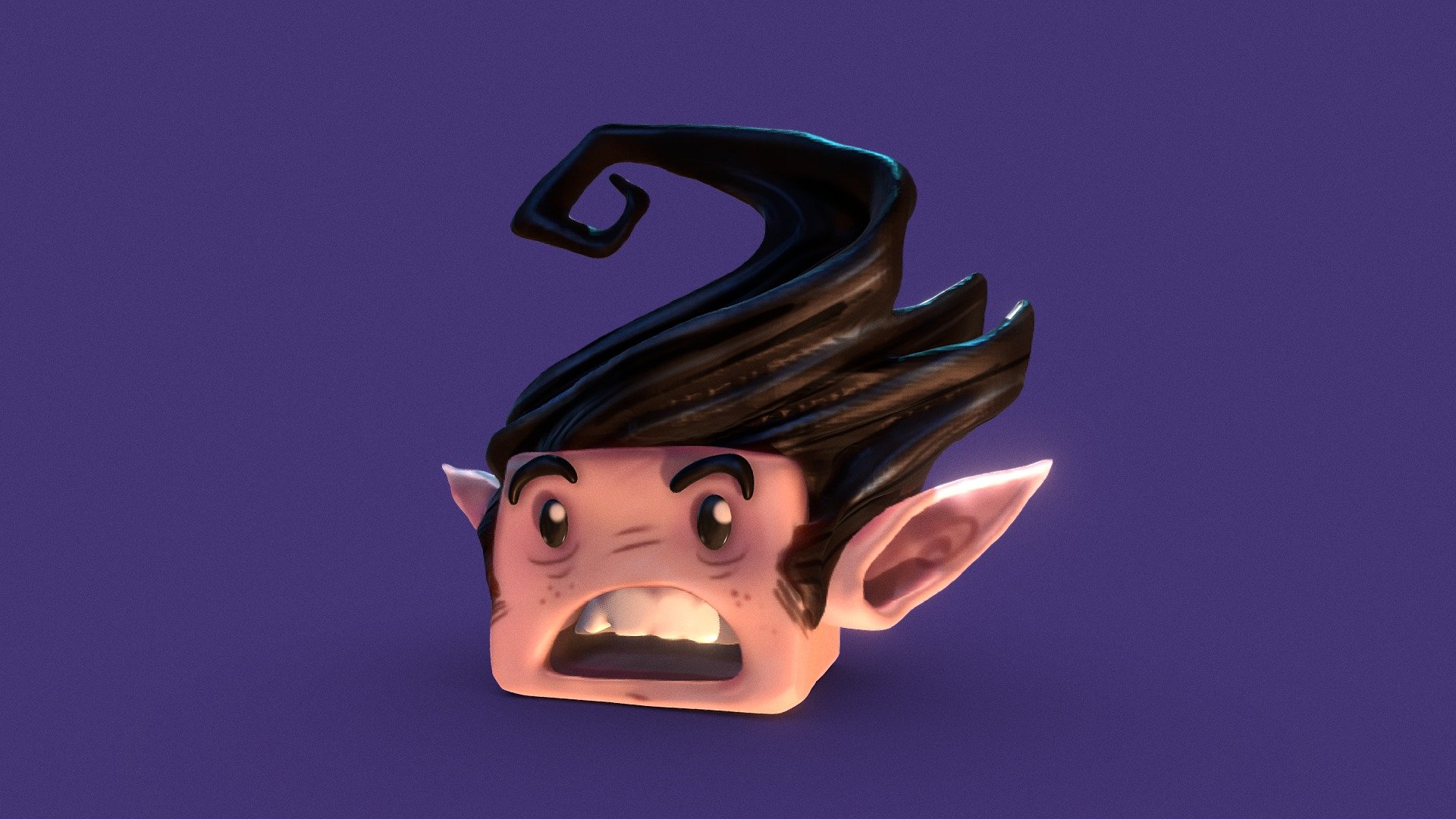 CubeHead - 3D model by Faouzi Hamida "FaZ" (@sensokan) [422dd65 ...
