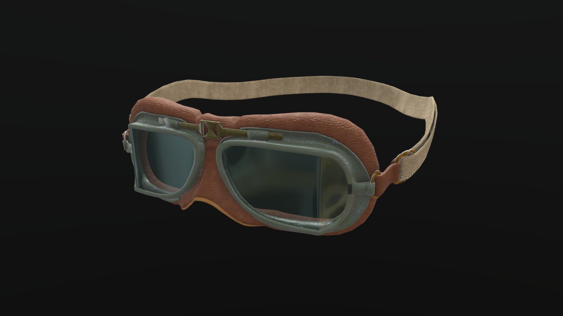 Bomber Pilot Goggles - 3D model by GMG3D (@geoffgraham3d) [422e8ac ...