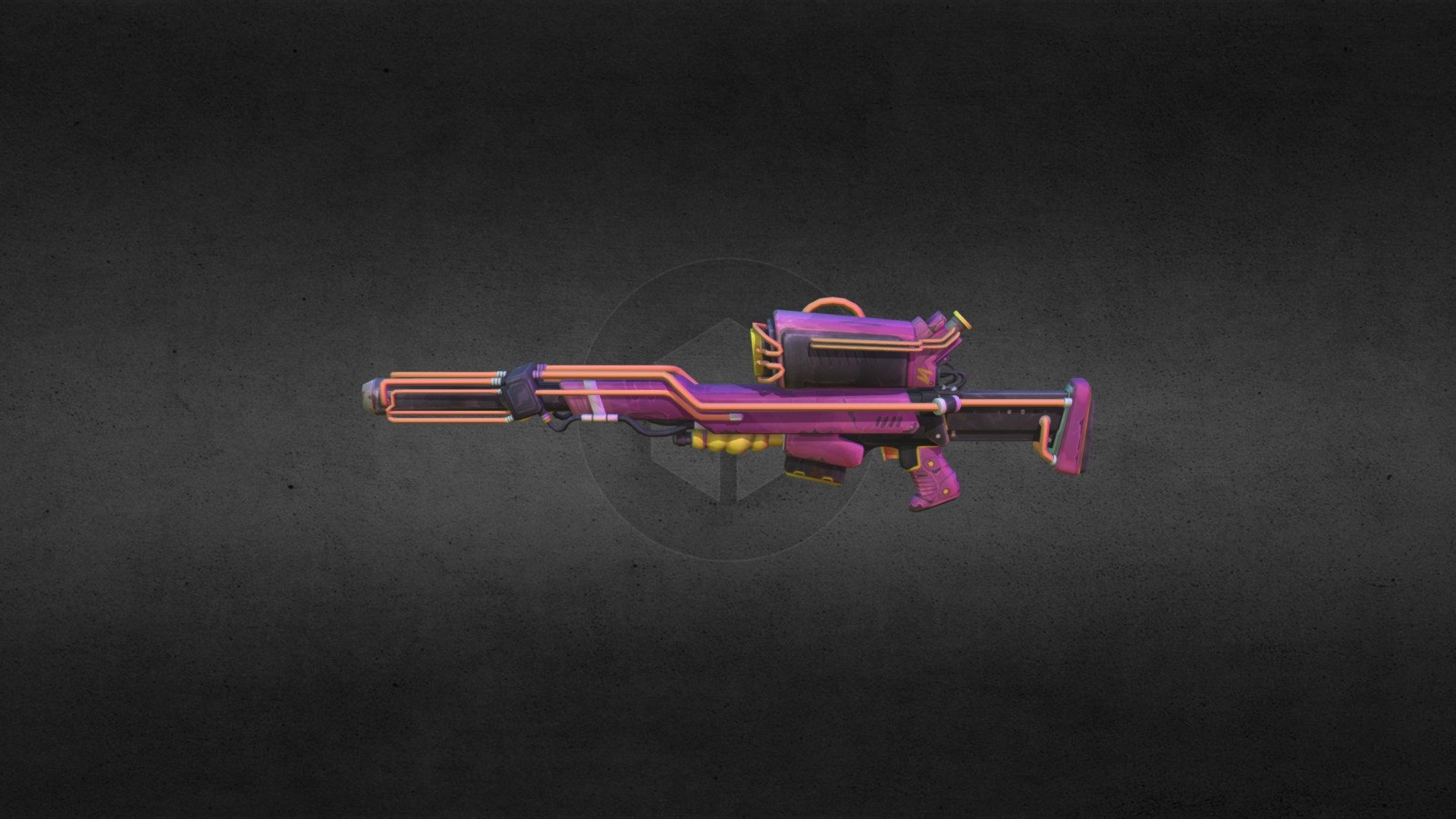Neon Sniper Rifle - Download Free 3D model by Cradle of the Cube ...