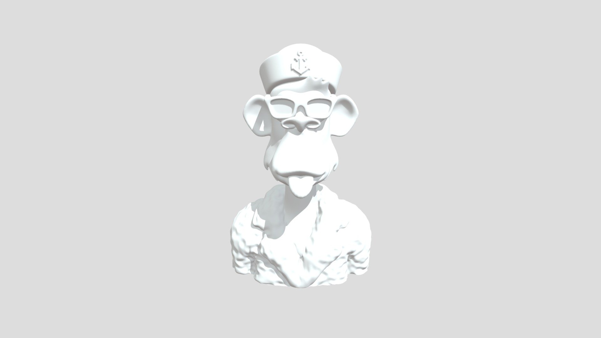 Bored Ape Bust - Pimp Captain - 3D model by osvaldofilho3d [4232cbd ...