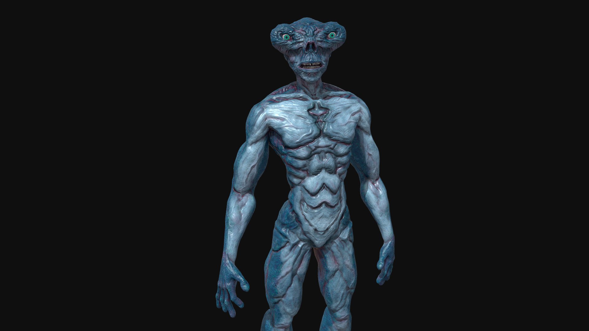 Low poly sea alien creature character rigged - 3D model by Alexandr33D ...