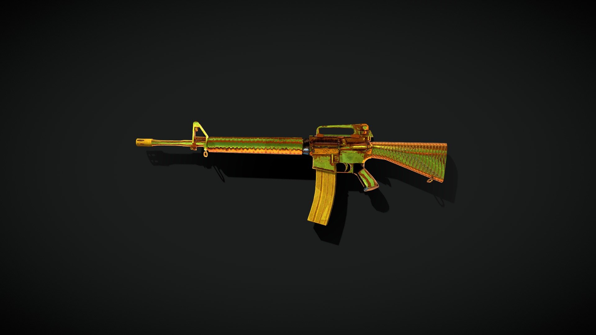 BGMI GOLDEN M16 (PUBGMOBILE) - Download Free 3D model by sxnneh ...
