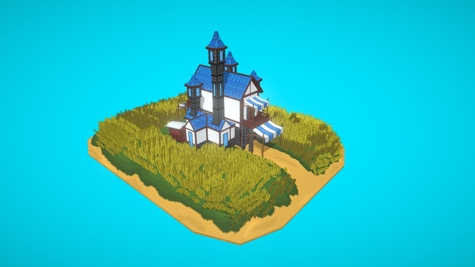 Wizard House - Download Free 3D model by baycivciv [4239386] - Sketchfab
