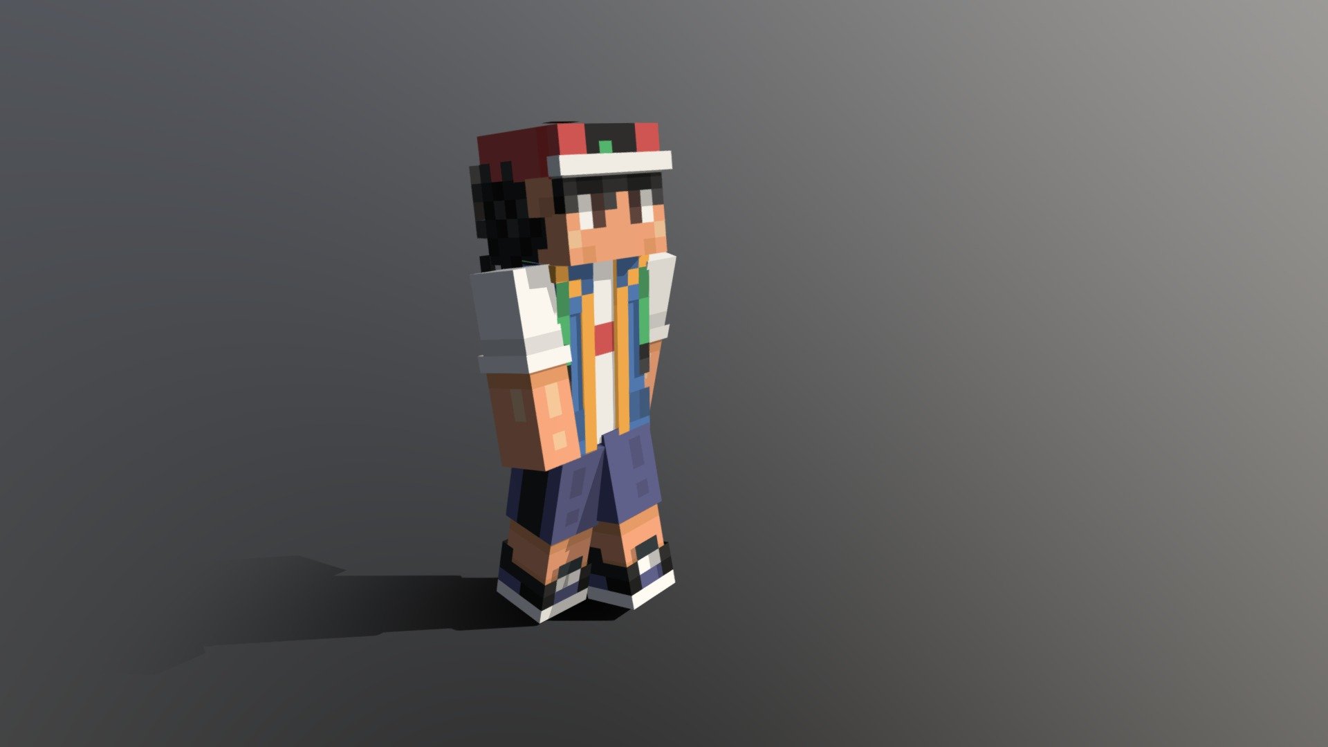 ash ketchum MC skin - 3D model by jojohalohalo [4239d11] - Sketchfab