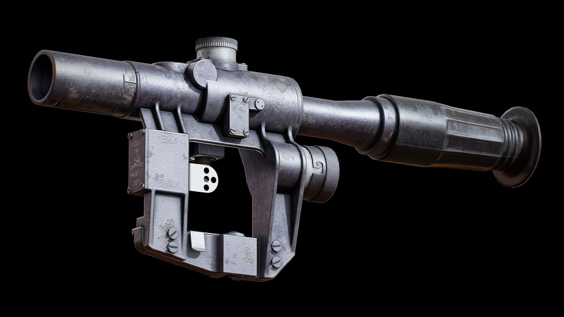 PSO-1/ПСО-1 Sniper Scope Lowpoly Gameready - Download Free 3D model by ...