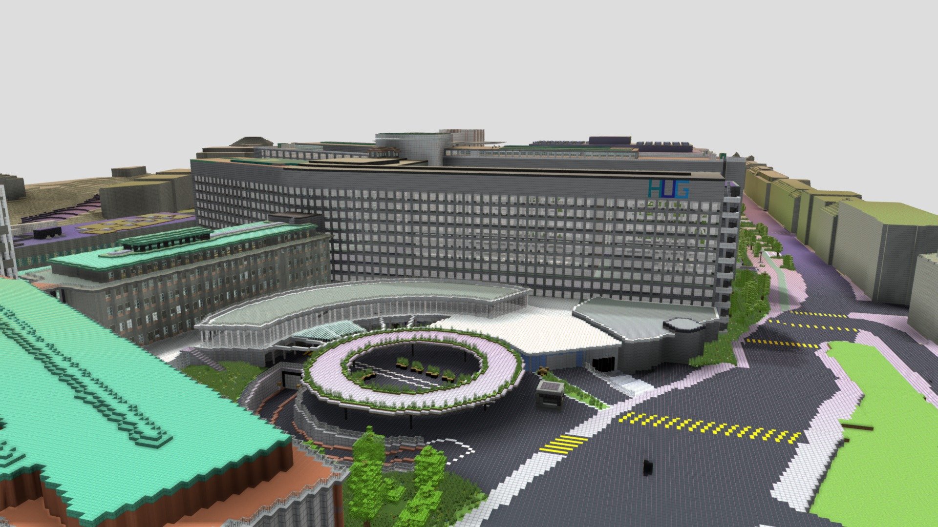 HUG dans Minecraft - Fondation Convergences - 3D model by Lesa.teliers ...
